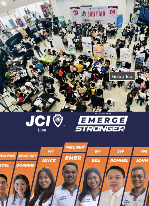 JCI Senate Lipa – Service to Humanity is the Best Work of Life